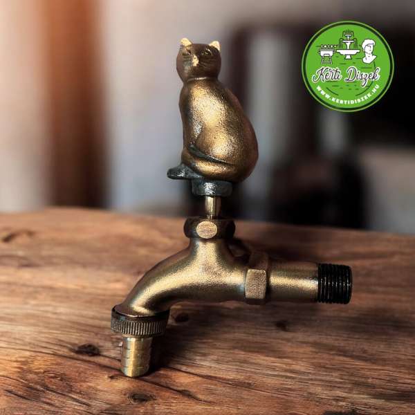 Kerti réz csap cicás